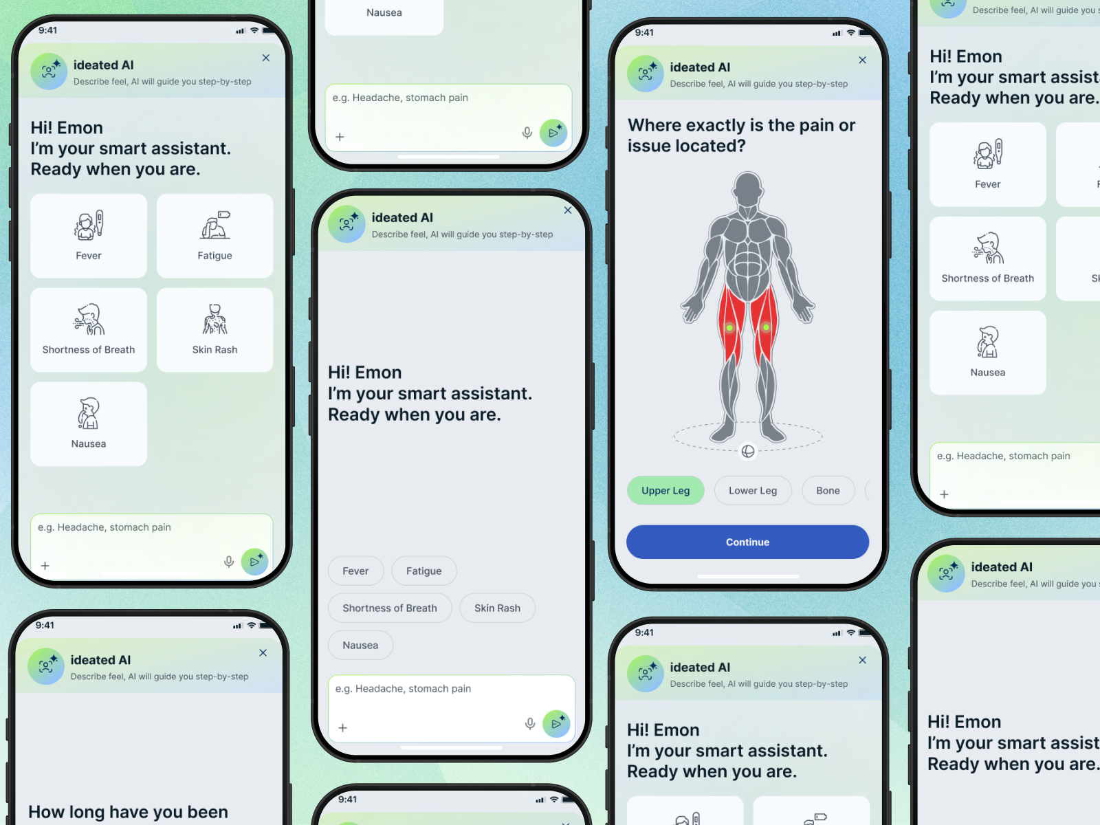 Ai Symptom Checker Uiux Clinirise Ai Healthcare Wellness App By