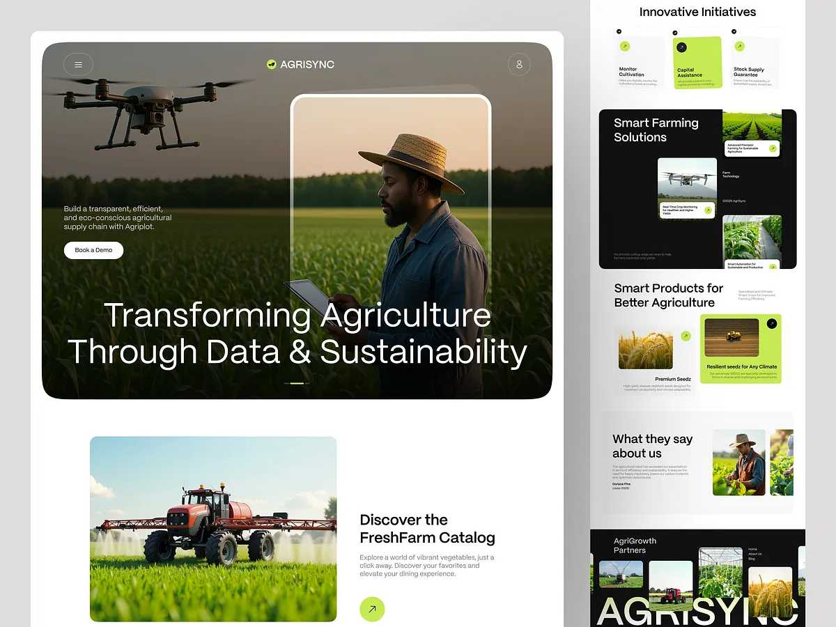 Agriculture Website designs, themes, templates and downloadable graphic ...