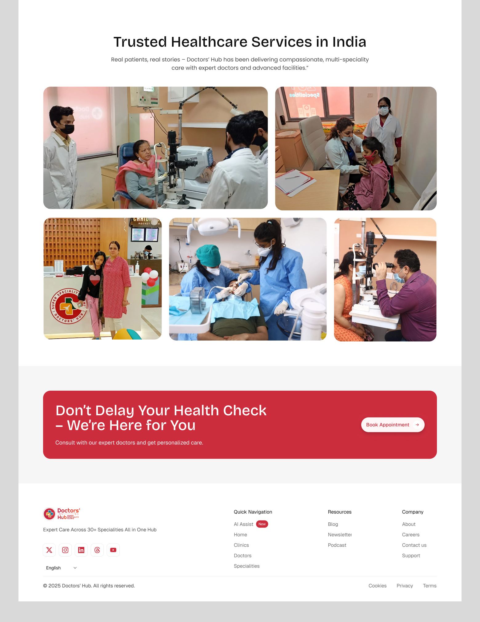 Healthcare Website Design | UI/UX by Ajit Rawat on Dribbble
