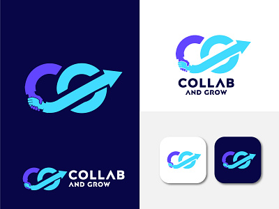 Grow Together Logo | Teamup Logo | Upword Arrow Logo | Creative by ...