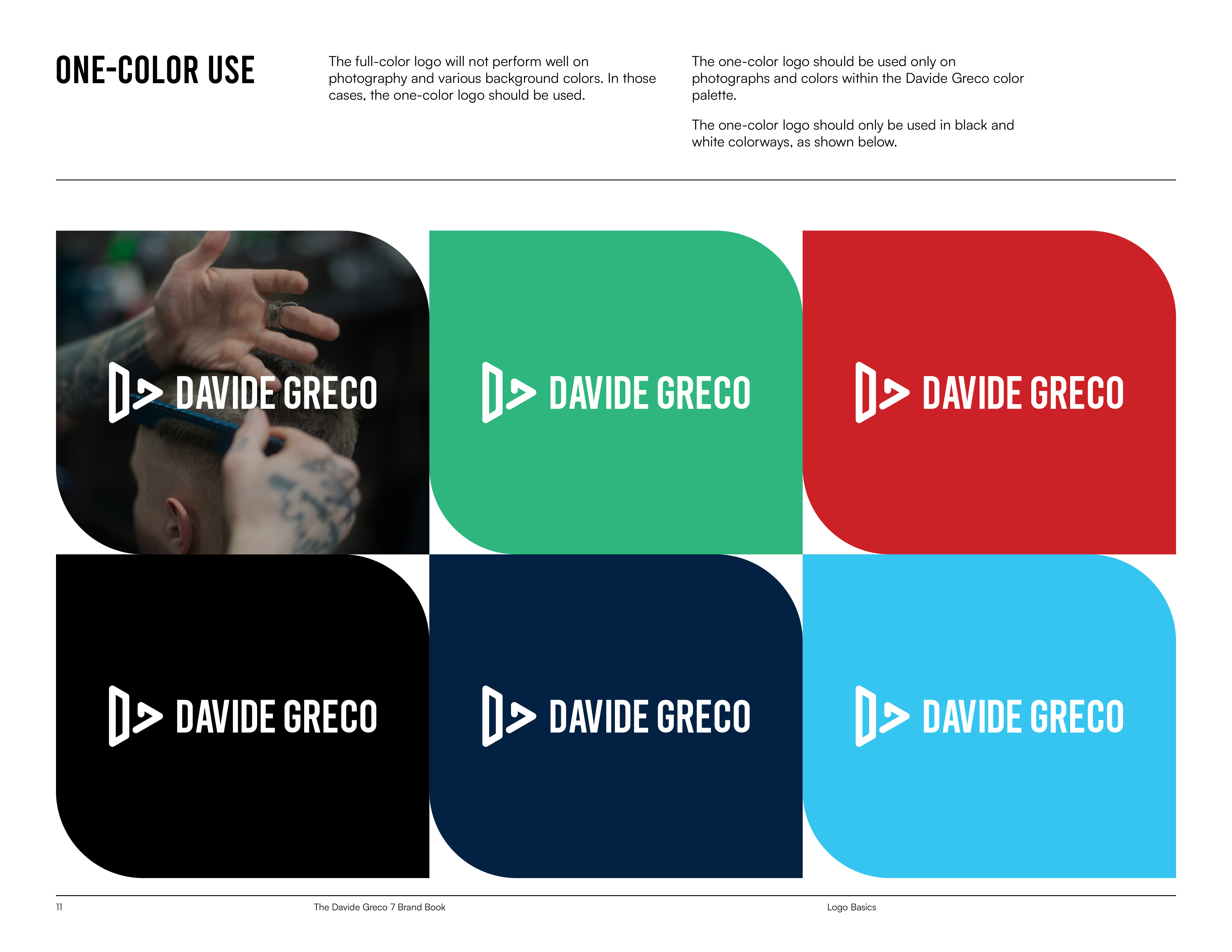 Davide Greco 7 — Logo & Brand Guideline Design by Mehedi Hasan on Dribbble