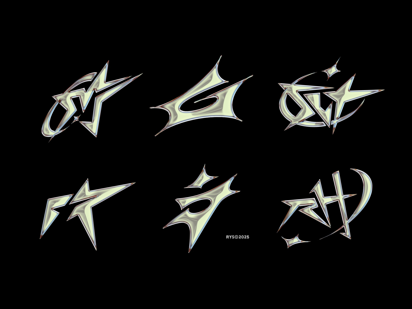 Star Logos Initials Y2K by RYS by Rasayangsama Design Studio on Dribbble
