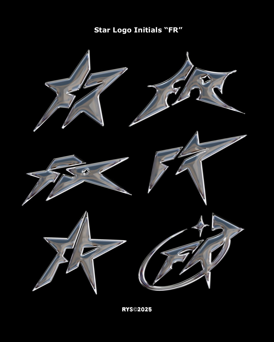 Star Logos Initials Y2K by RYS by Rasayangsama Design Studio on Dribbble