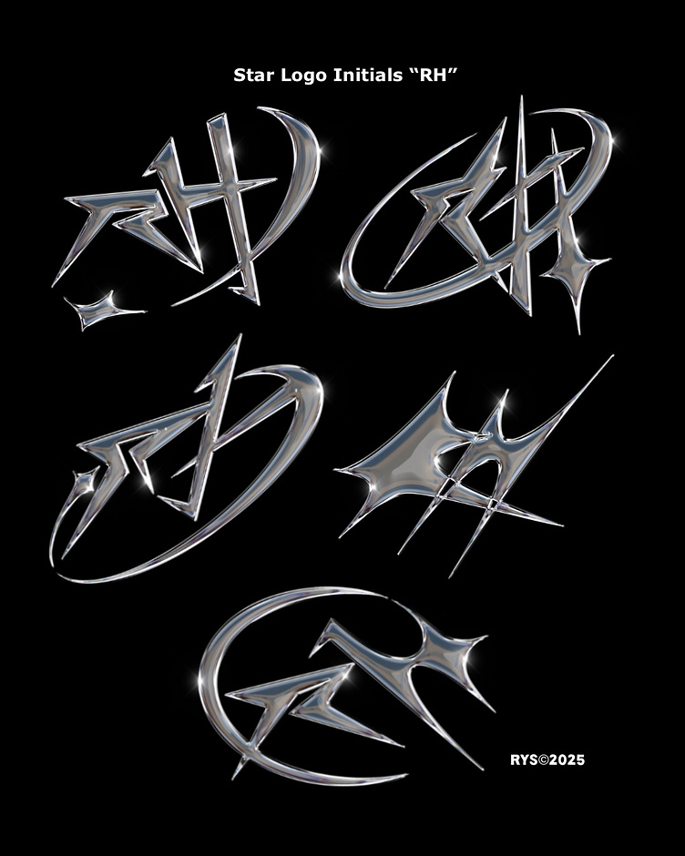 Star Logos Initials Y2K by RYS by Rasayangsama Design Studio on Dribbble
