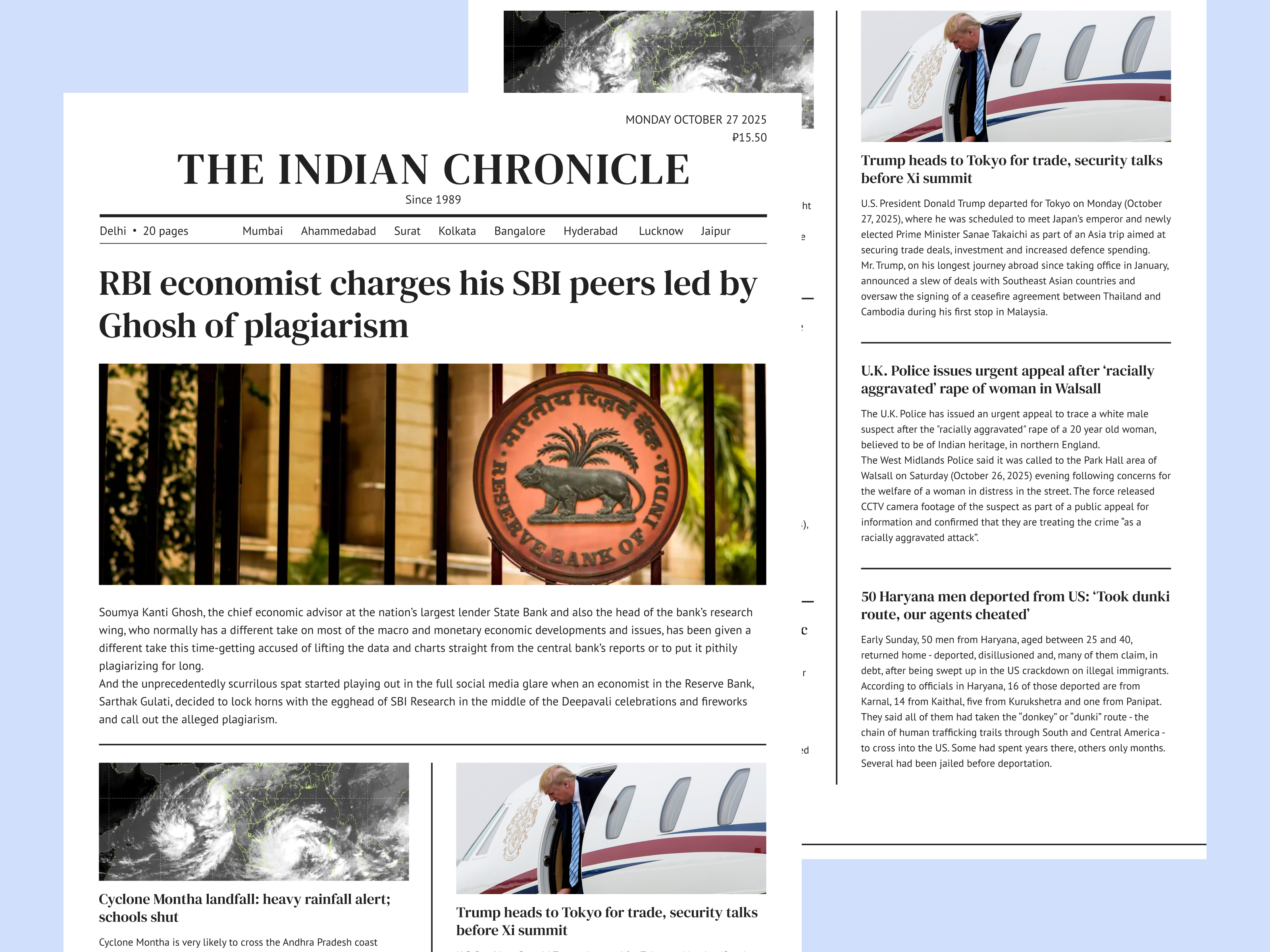 Newspaper UI by Ananthu on Dribbble