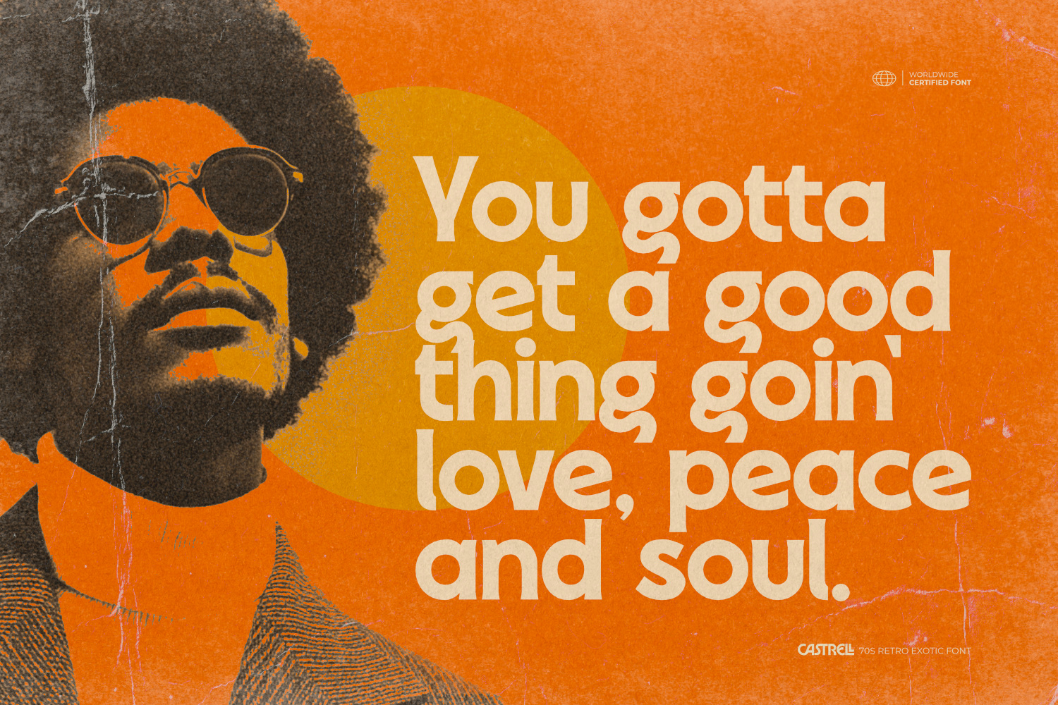 Castrell - 70s Retro Exotic Font by Ikiiko Type on Dribbble