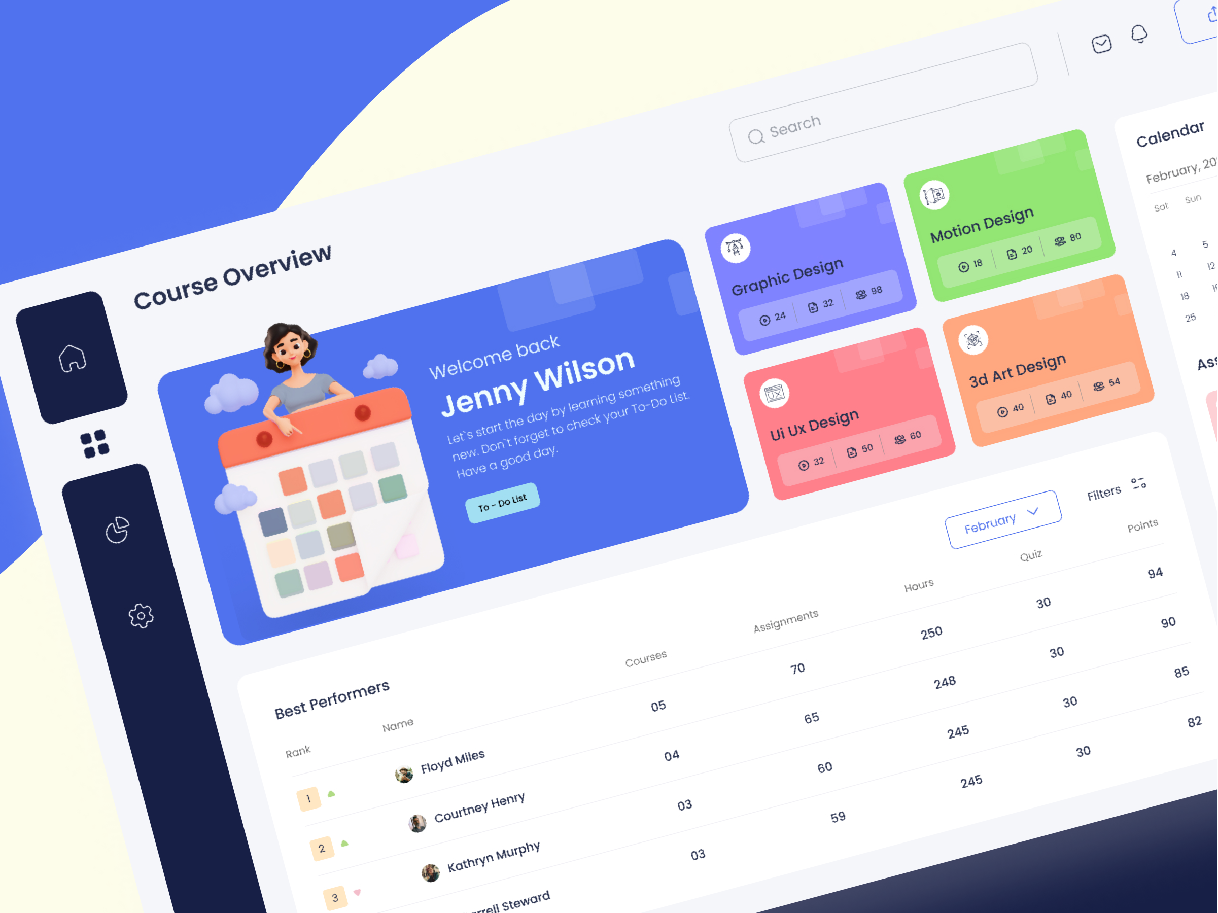 E-learning Dashboard UI by Digitech UK - UI UX Design Agency on Dribbble