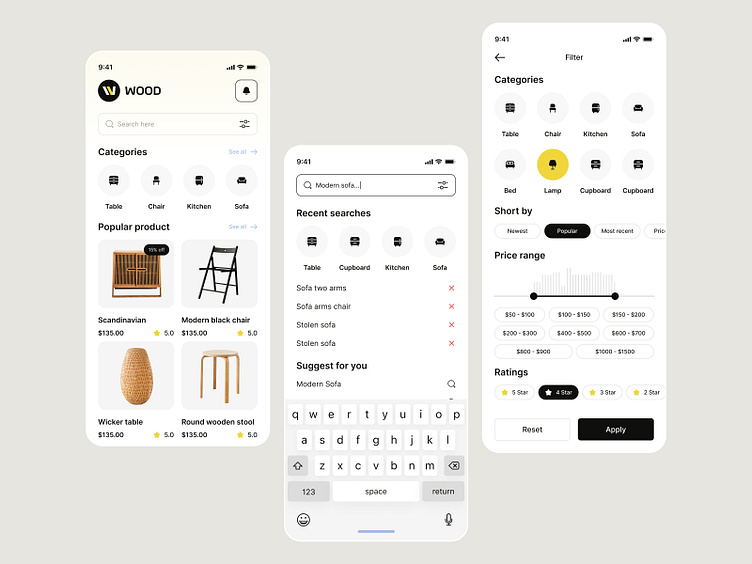 Furniture E-commers Mobile App by Sahin Mia on Dribbble