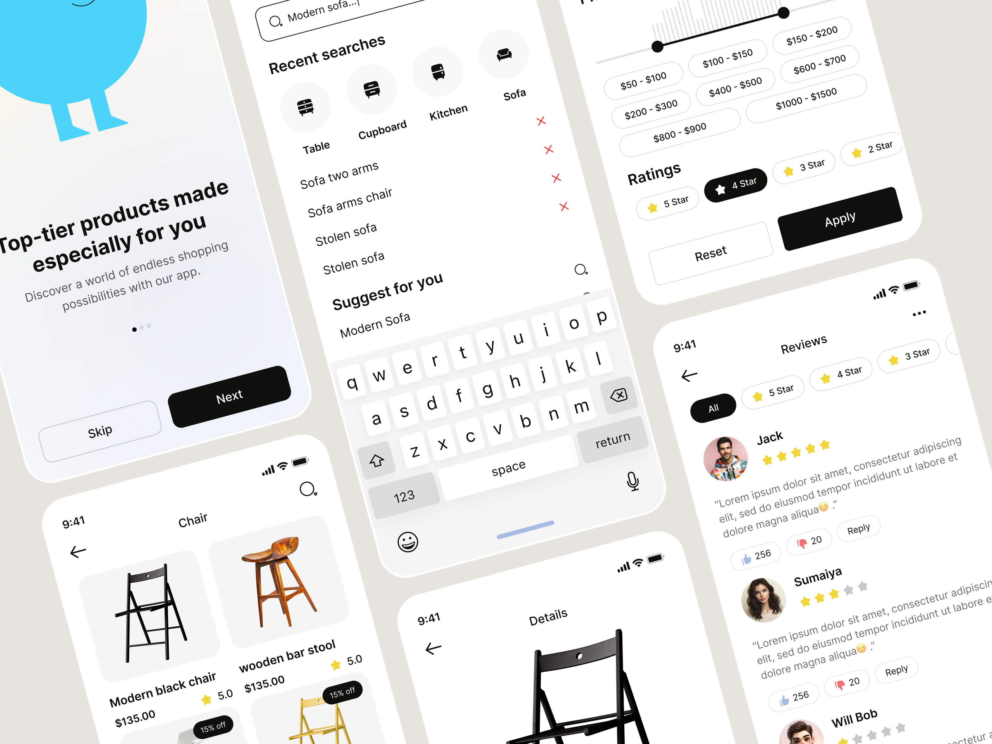 Furniture E-commers Mobile App by Sahin Mia on Dribbble