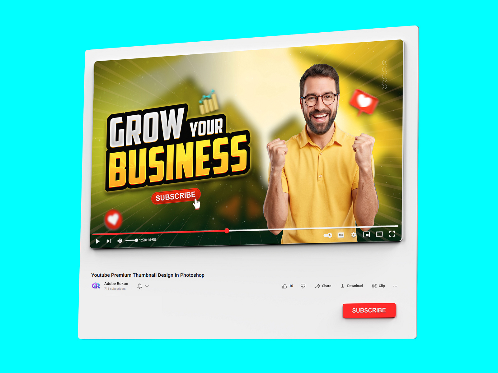 Eye-Catching YouTube Thumbnails for Creators by AdobeRokon on Dribbble