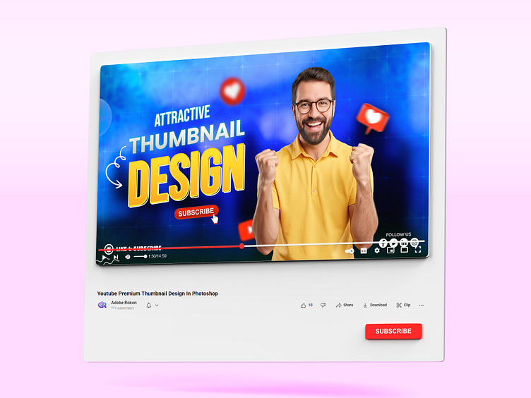 Professional YouTube Thumbnail Design | Photoshop Project by AdobeRokon ...