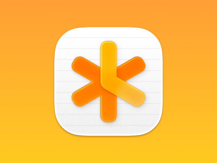 NotePlan – Liquid Glass App Icon by Alexander Käßner on Dribbble