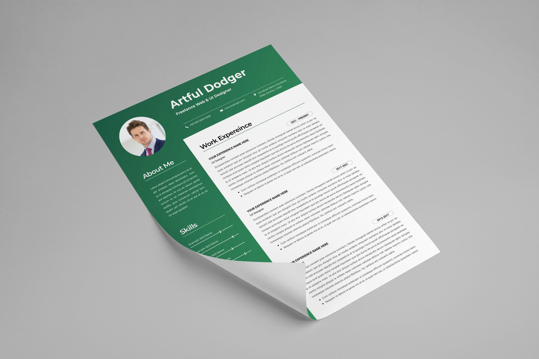 Professional Resume Template – Modern & Creative CV Design by ...