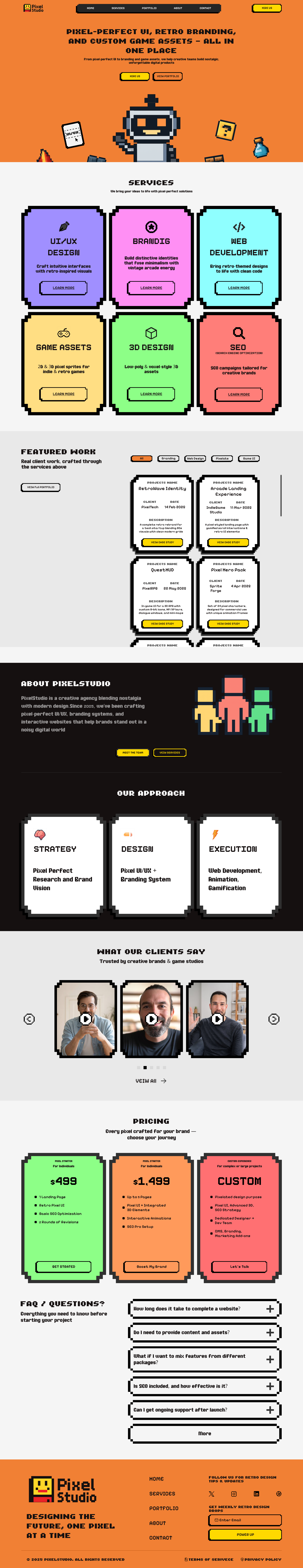 A Pixelated Website Design by Mohammad Emon on Dribbble