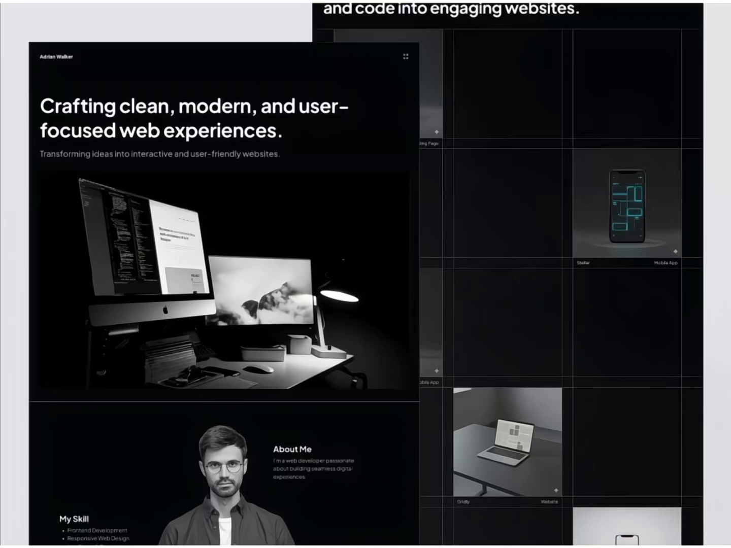 Modern Personal Portfolio — Interactive Prototype Motion Design by ...