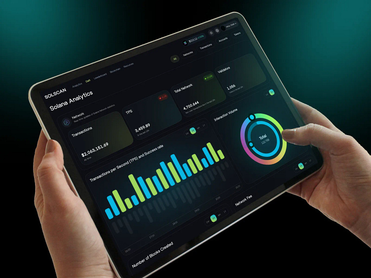 Solana Blockchain Explorer Dashboard by Mr Abadul on Dribbble