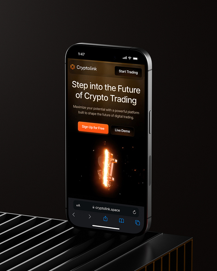 cryptolink.space by Riotters on Dribbble