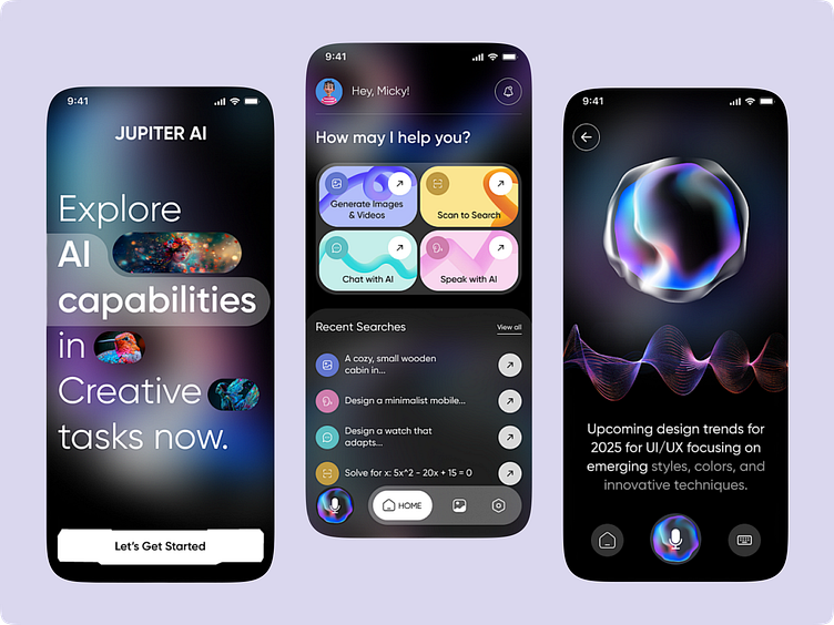 Jupiter AI – Your Creative Companion for Smarter Design Explorat by Pure Pixel Lab on Dribbble