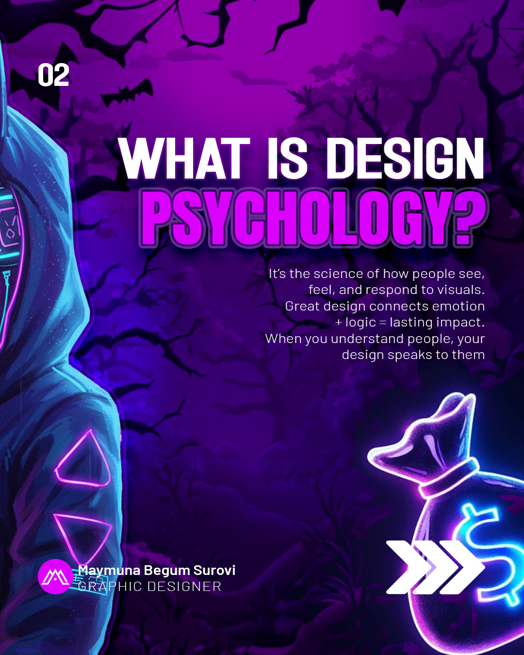 Carousel post with bold typography and brand colors by Maymuna Begum ...