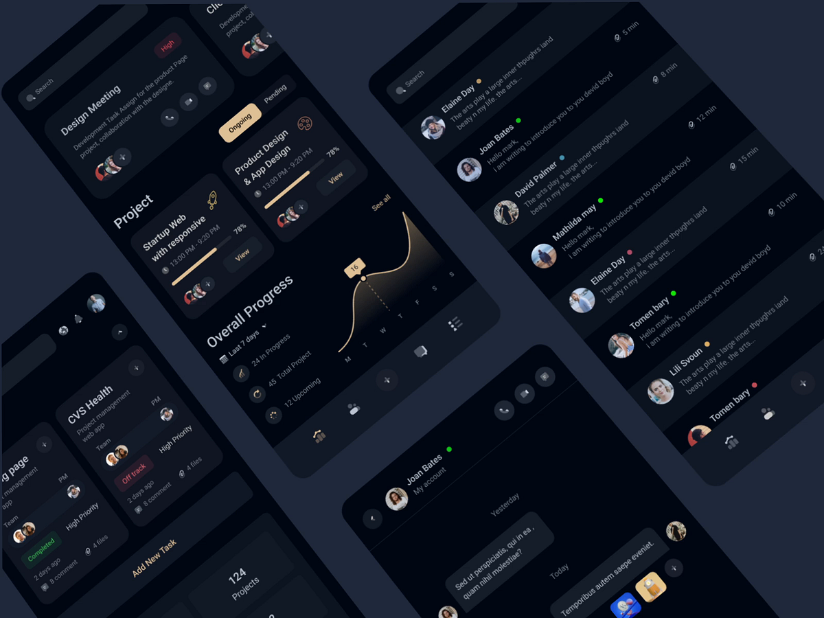 Task Management App by Nick Buturishvili on Dribbble