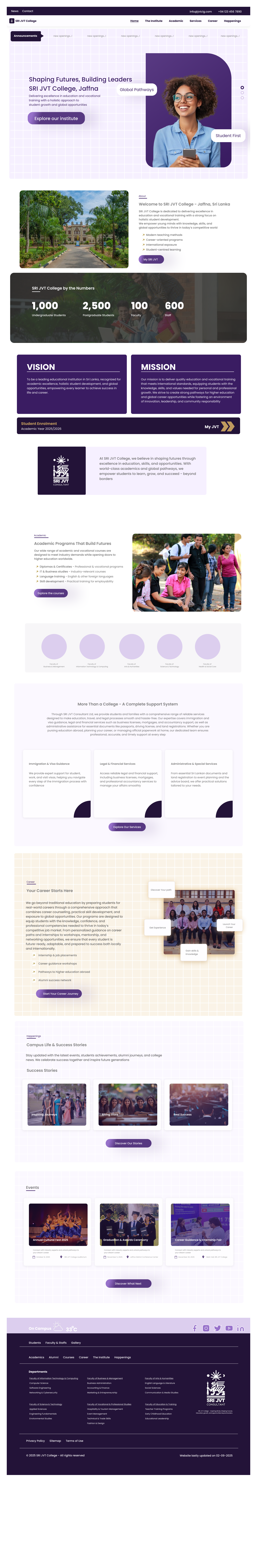 Browse thousands of Website College images for design inspiration ...