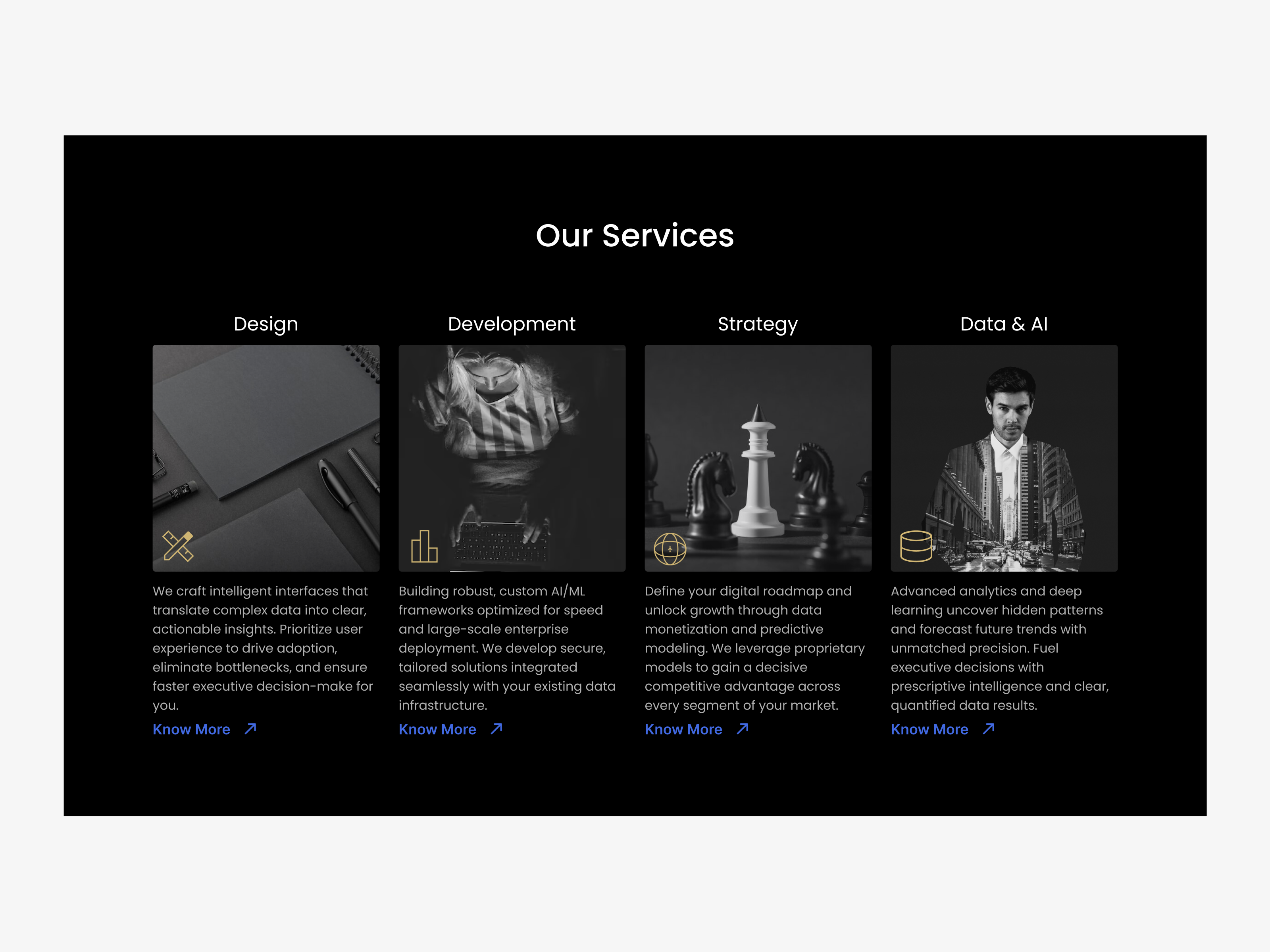 Minimal Elegance — Our Services Section Design by Sheron G Gabriel on ...
