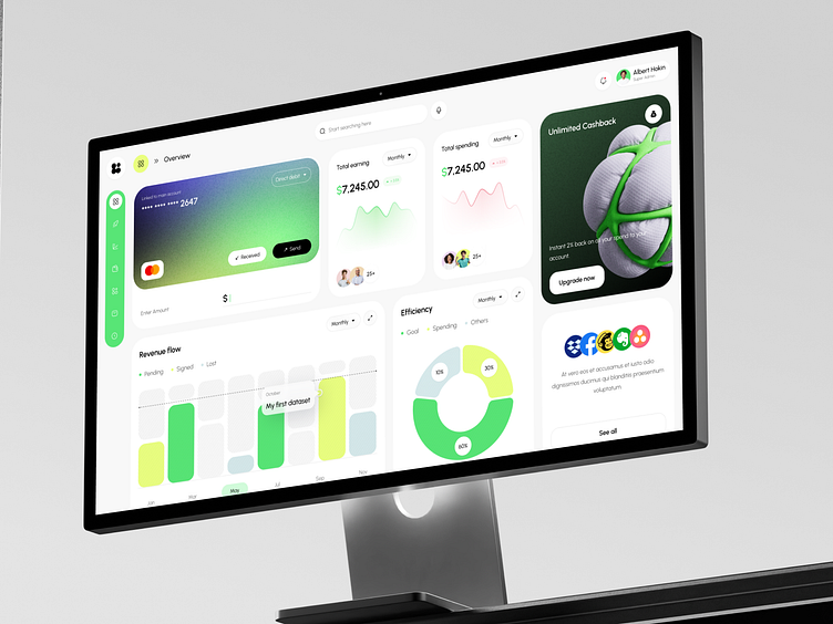 Finance Management Dashboard Design by Sahin Mia on Dribbble