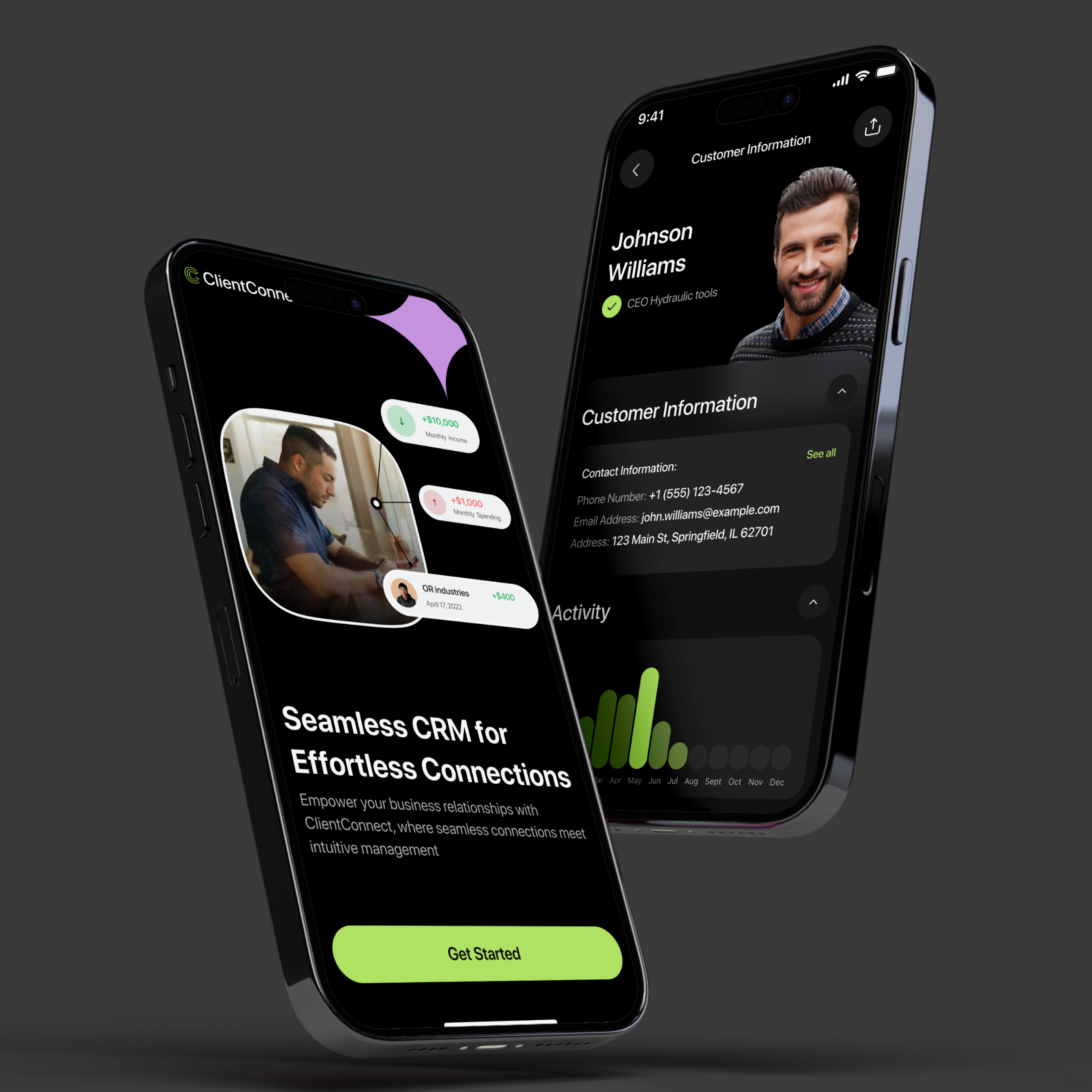 ClientConnect - CRM App by Zakariya Buhari on Dribbble