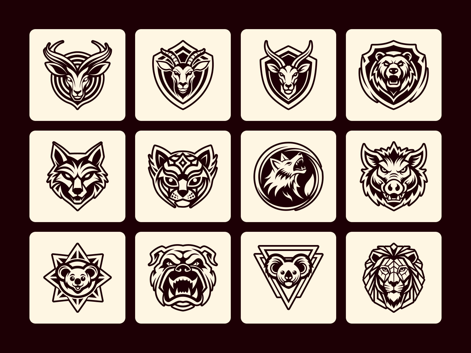 Animal Logo Bundle by Creative Stall on Dribbble