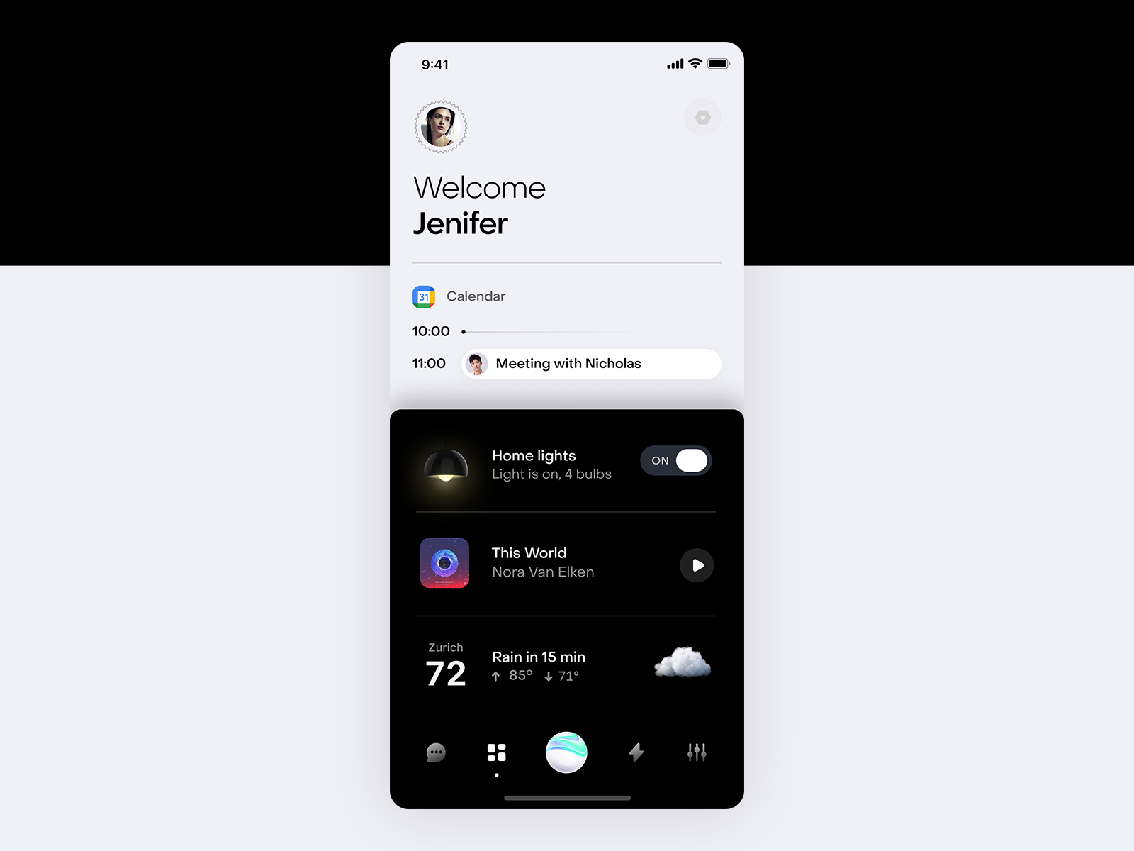 Agentic mobile UI to run AI by milkinside by Gleb Kuznetsov on Dribbble