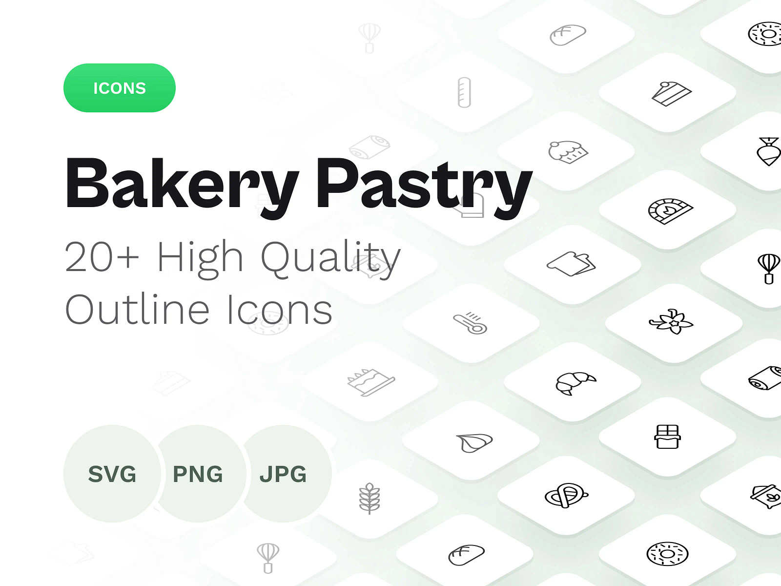 Bakery Pastry • Icon Pack by Beryl Design on Dribbble