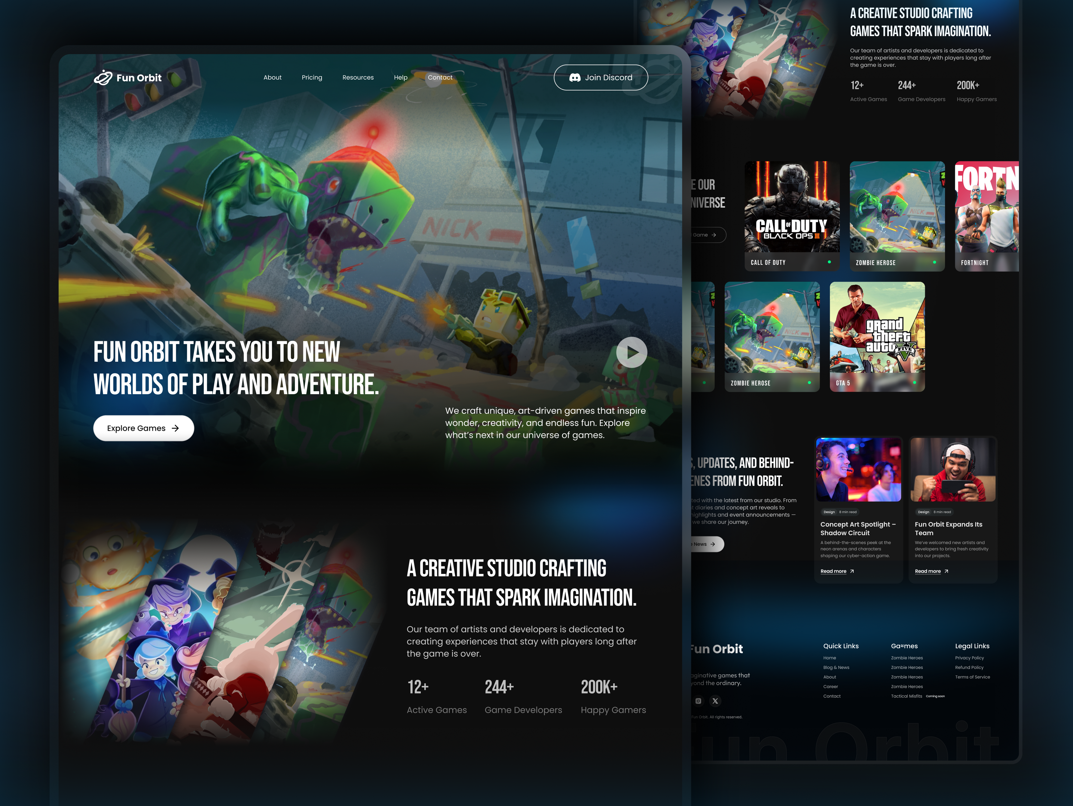 Browse thousands of Game Studio Web images for design inspiration ...