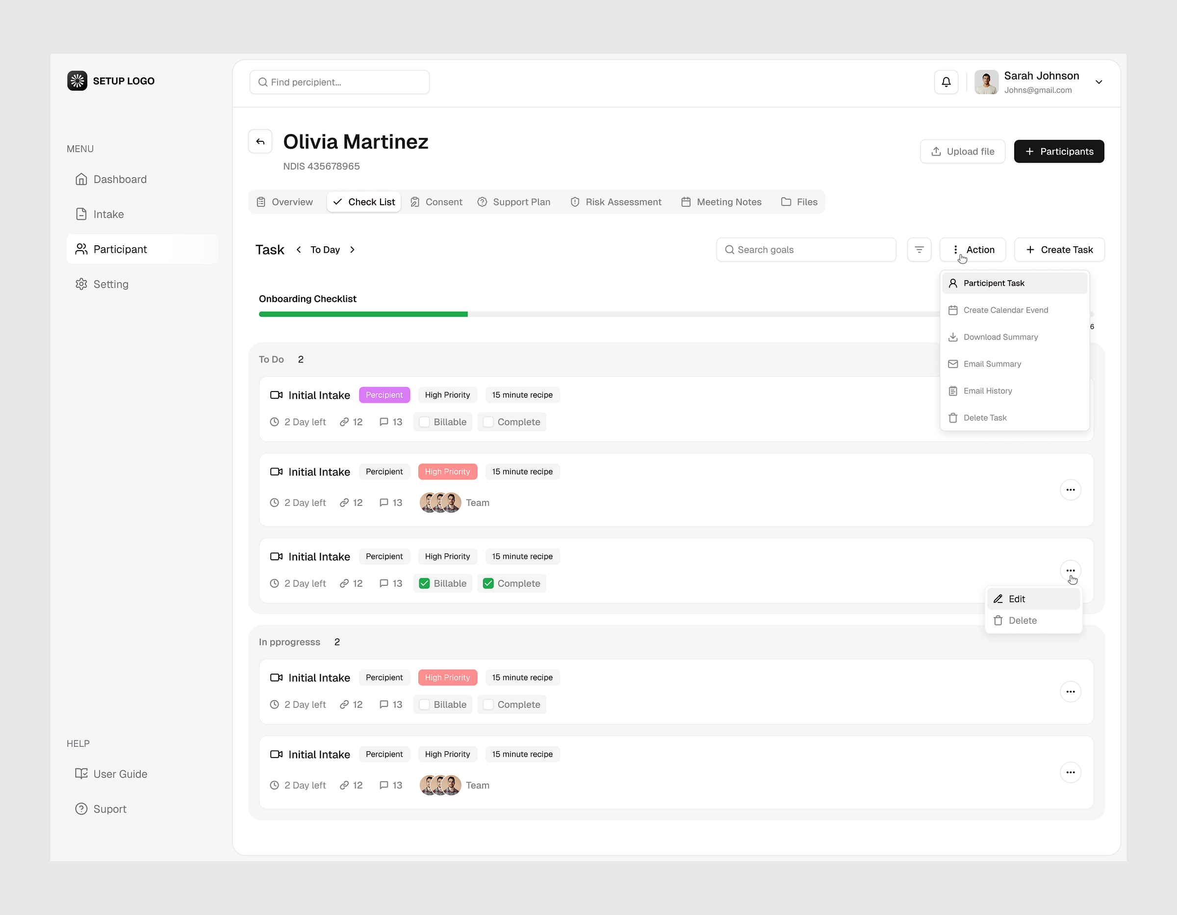 Task Management - Progressive Onboarding Checklist by Azmir Sheikh on ...