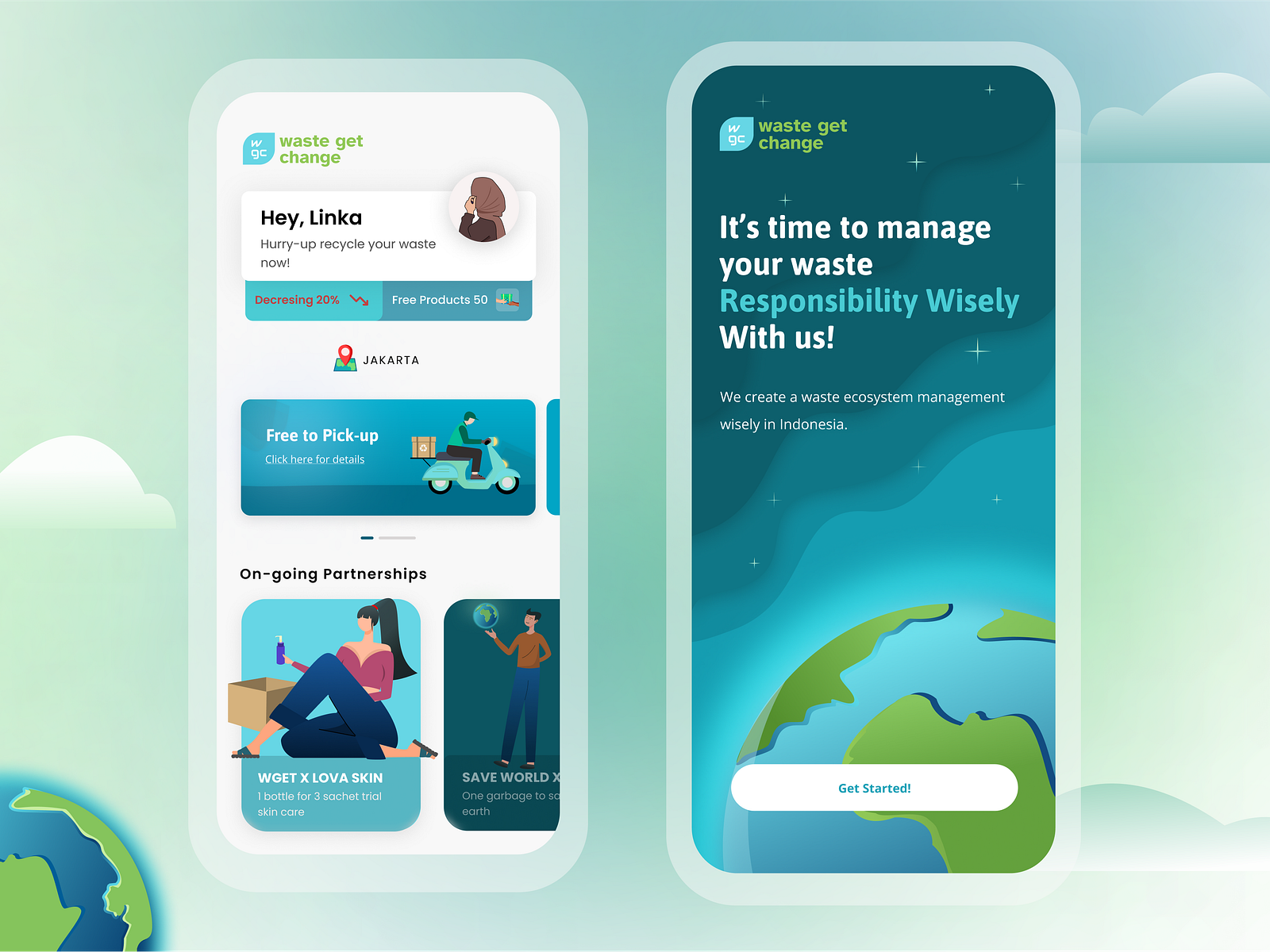 Waste Management App by Lin on Dribbble