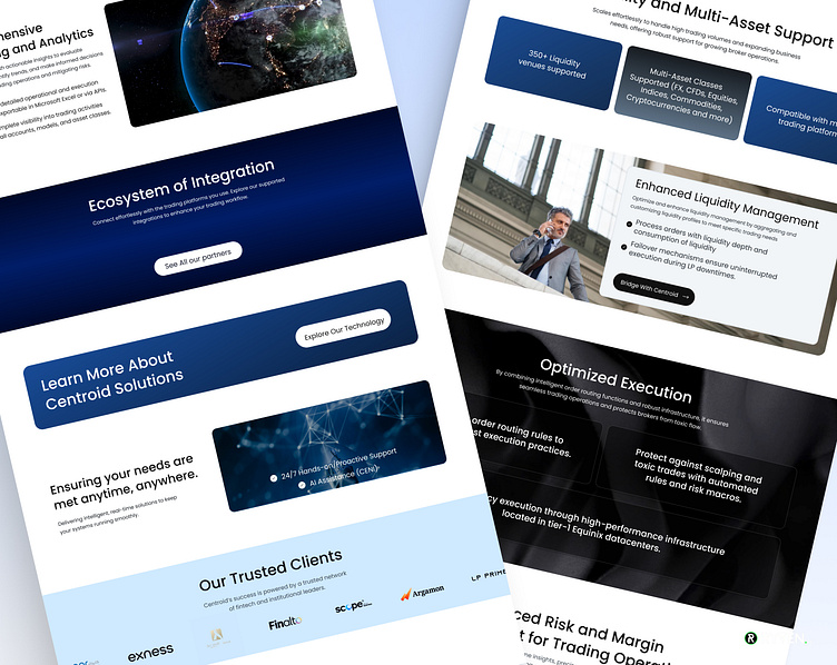 Centroid Solutions — Smart Trade & Liquidity Platform Web Design by ...