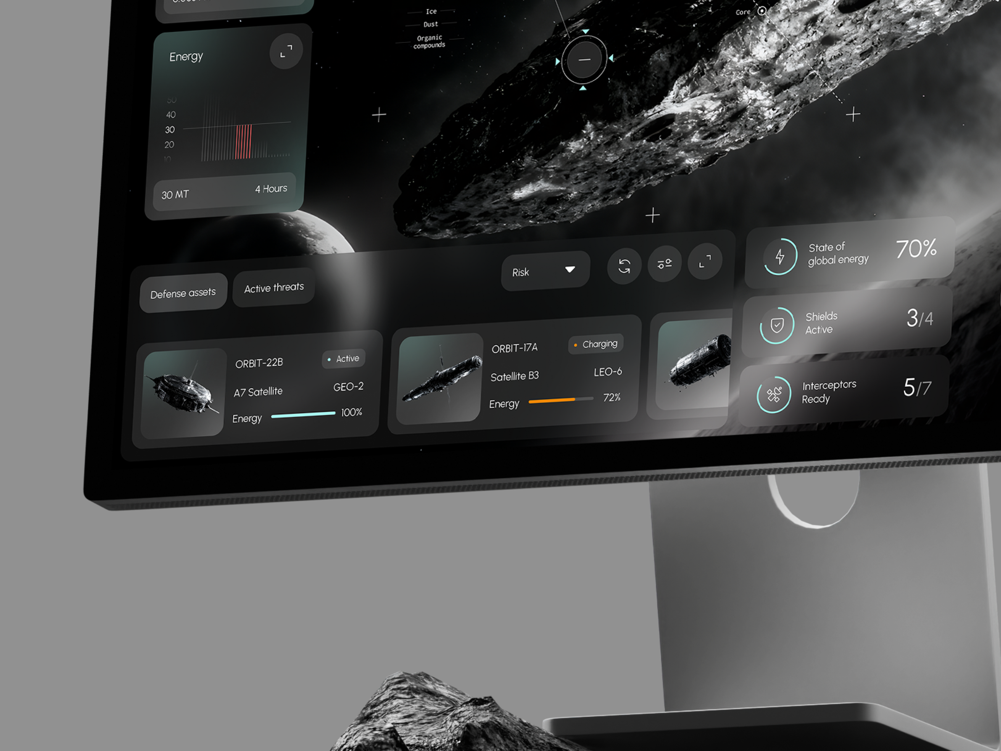 NASA Dashboard - Meteorite Analysis Concept by Sogaso: UX/UI Design for ...