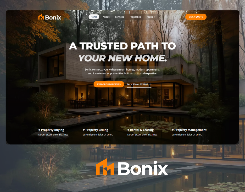 Bonix – Best Real Estate & Property Elementor Landing Page by Template ...