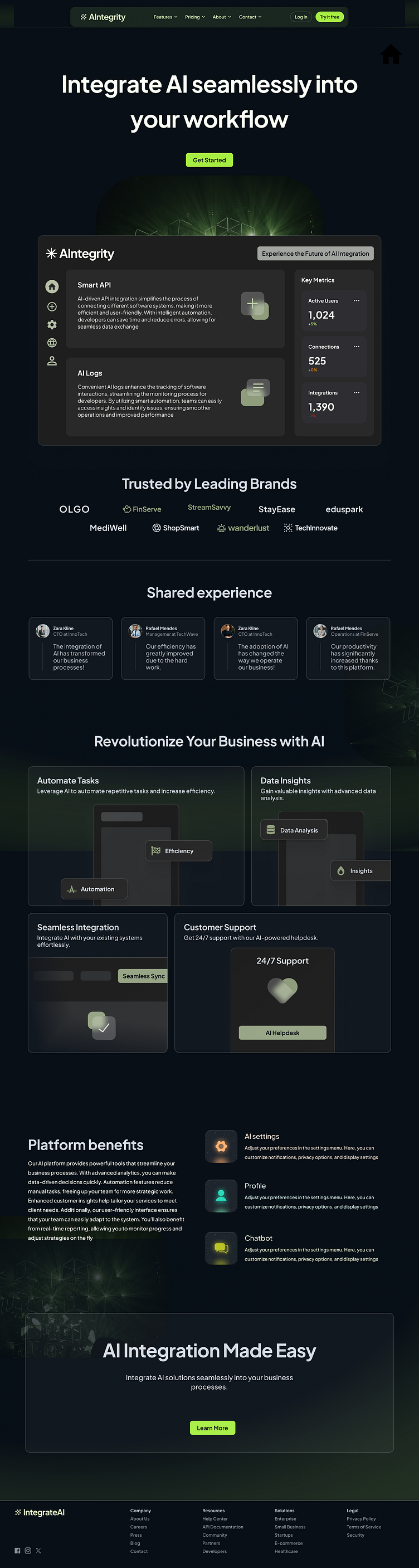 AI Figma Generated and Manual Animation for a Website Page by Serge ...