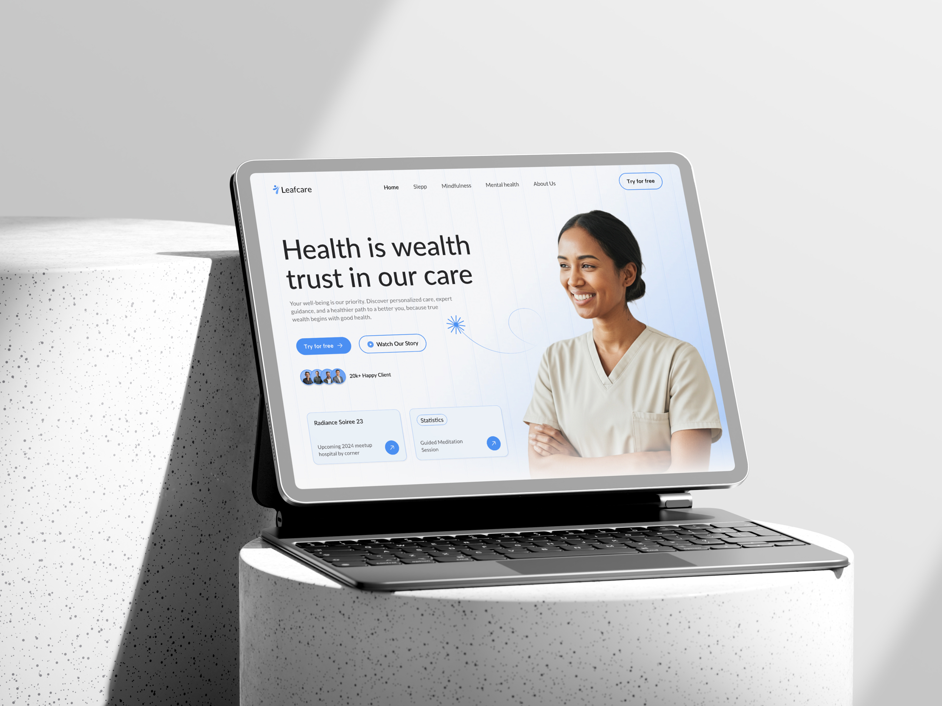 Health Website Design by Efat Ahmed for AntDesk 🟢 on Dribbble