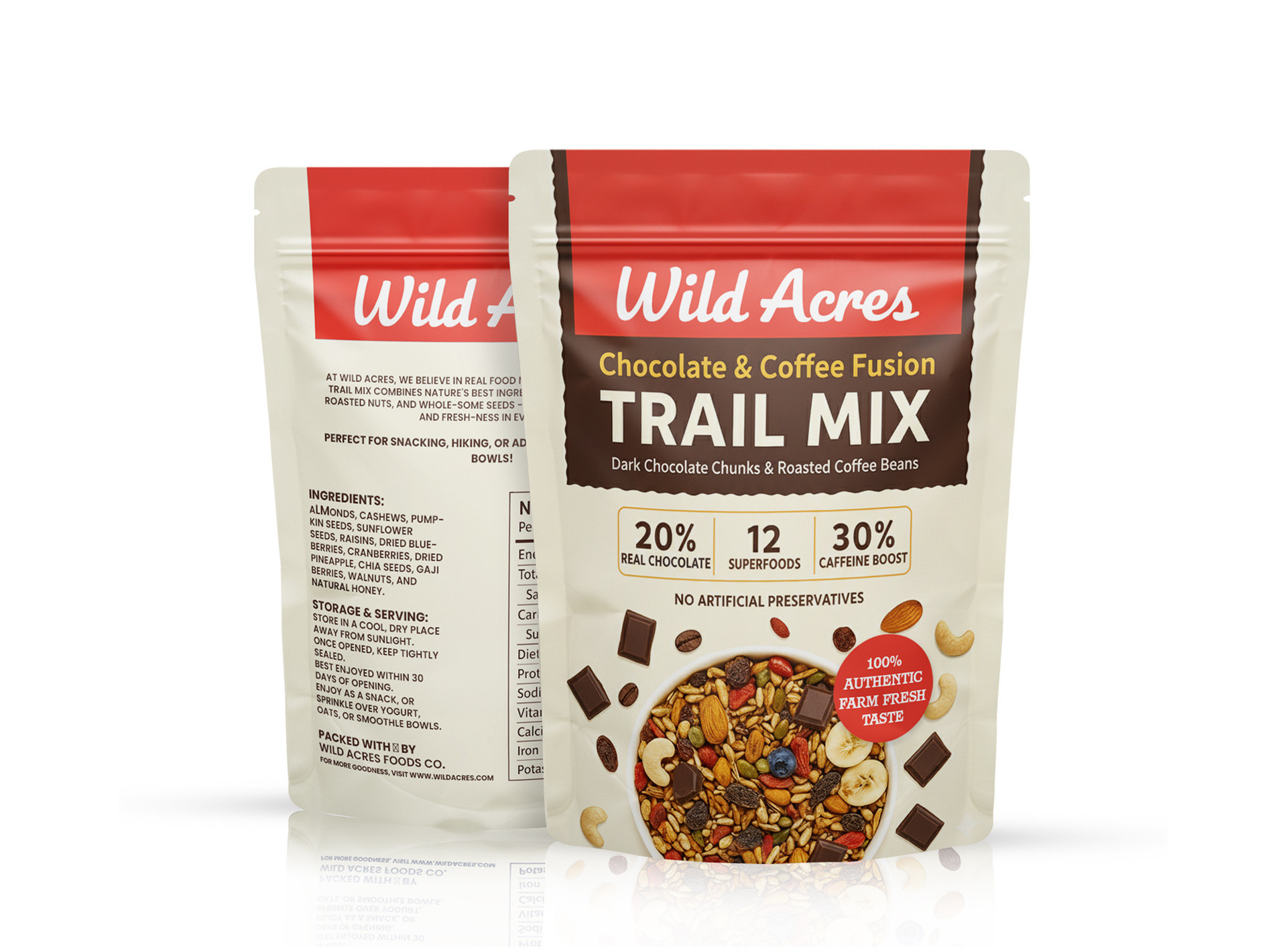 Nuts Pouch Packaging Label Design – Snacks Packaging by Mostakim Ahmed ...