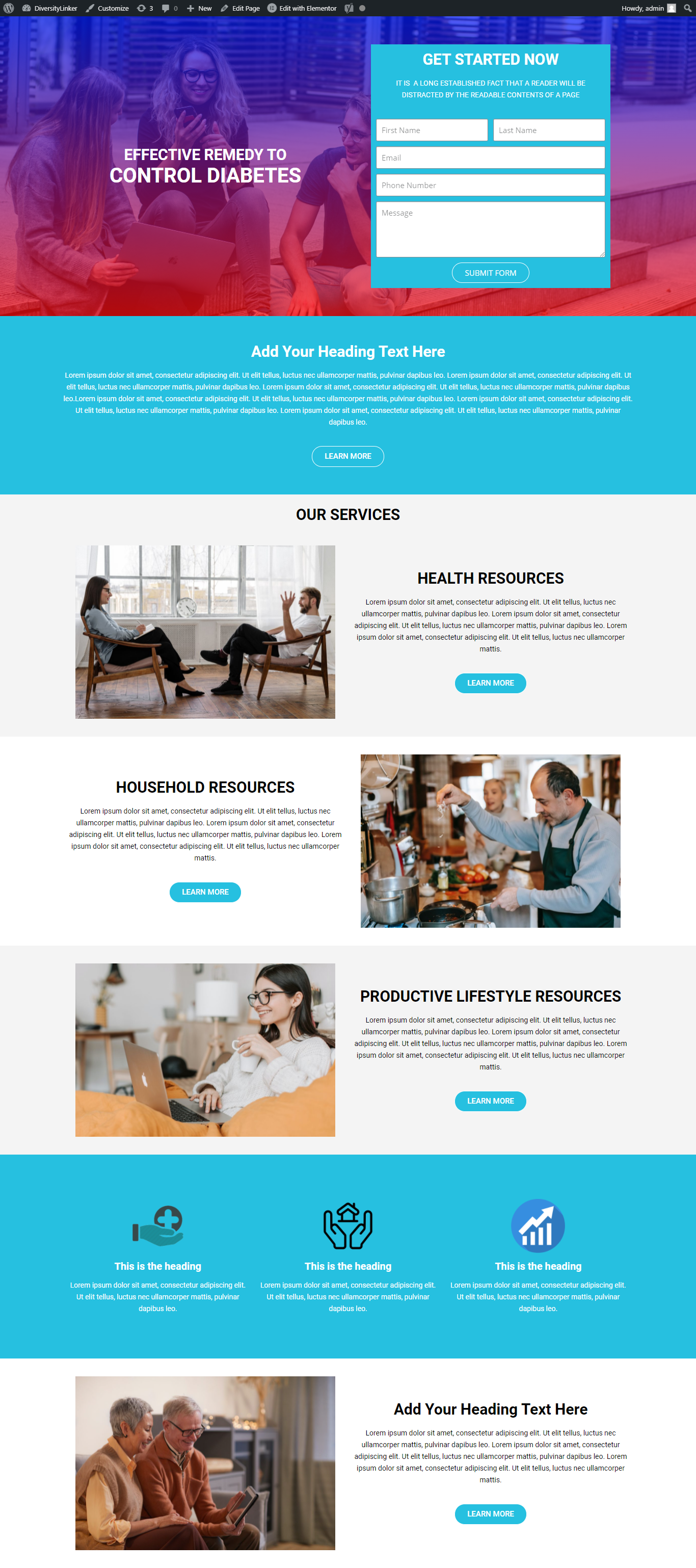 2. WordPress Landing Page Using Elementor And Elementor Pro by Zeeshan ...