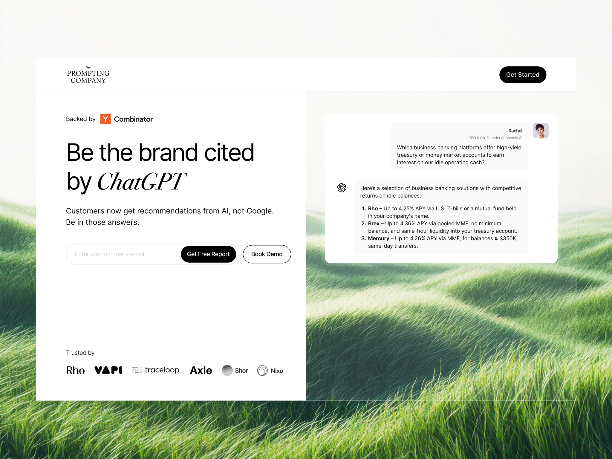 The Prompting Company - Help products get mentioned in ChatGPT by Garin ...