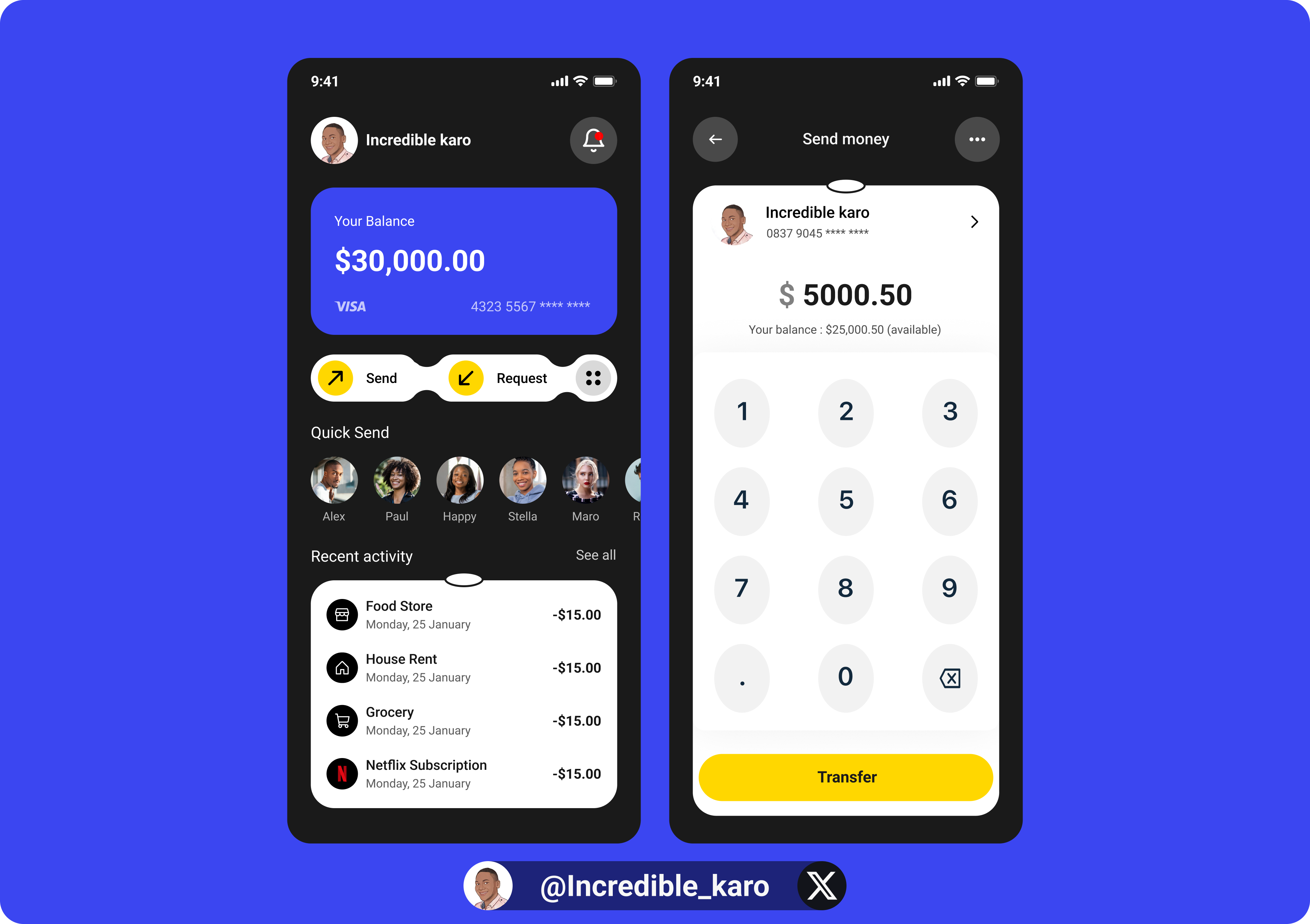 💳 Fintech Mobile App UI Design by ohwo Oghenekaro Abraham on Dribbble
