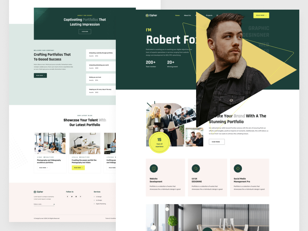 Creative Corporate Landing Page by MD Rony Howladar ⭐ on Dribbble