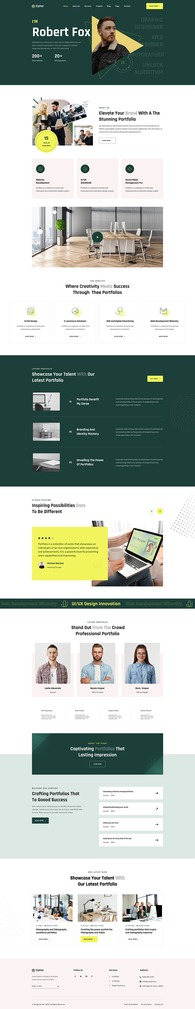 Creative Corporate Landing Page by MD Rony Howladar ⭐ on Dribbble