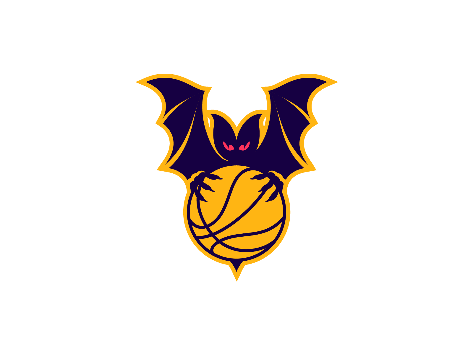 Bat Basketball Fan Club Logo by Petar Shalamanov on Dribbble
