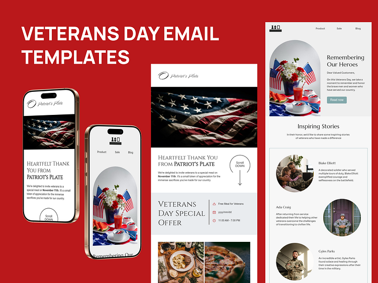 Veterans Day Email Design by Stripo Email on Dribbble