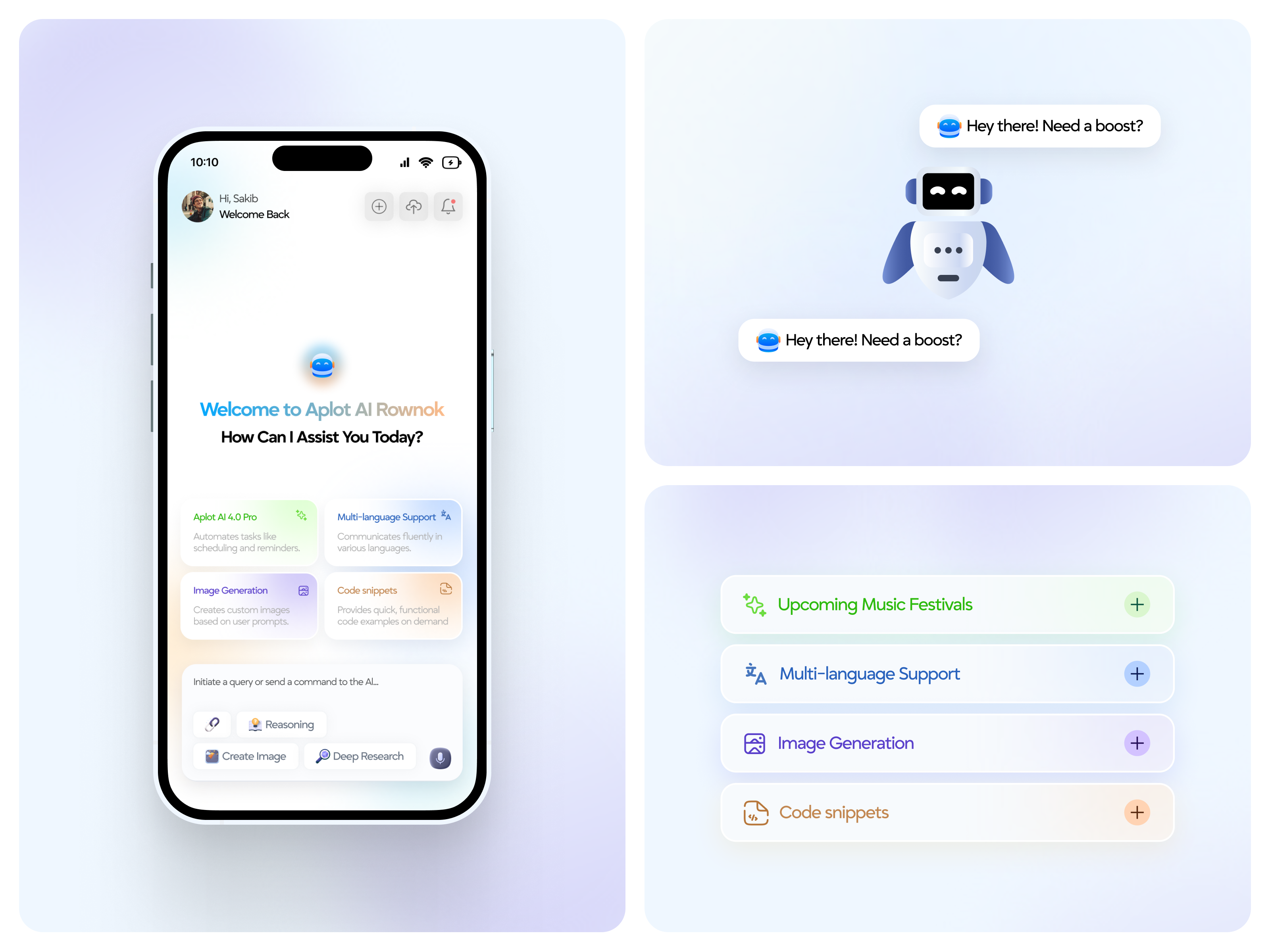 Smart Assistant Mobile UX – Clean iOS Screens for Productivity by ...