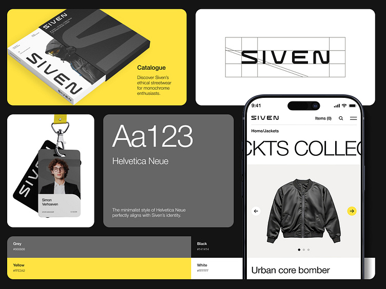 SIVEN — Ethical Monochrome Streetwear Branding by Slab! Branding for SLAB Design Studio on Dribbble