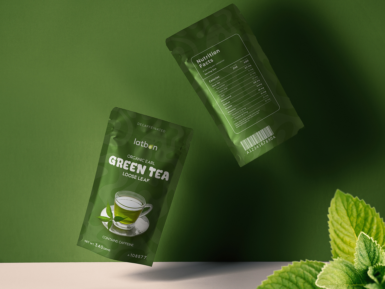 Green Tea Packaging Design | Visumind Creative by Visumind Creative on ...
